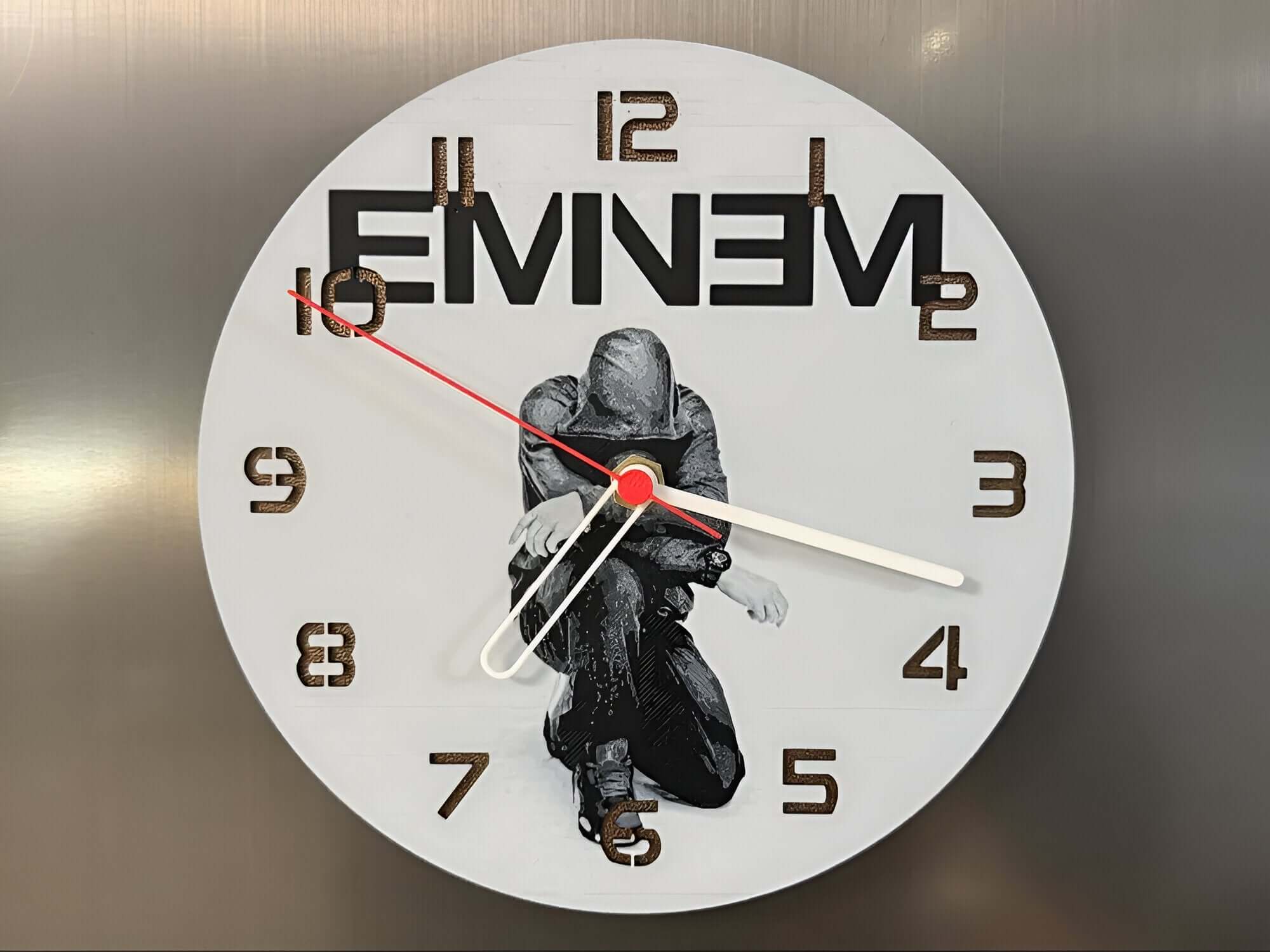 Eminem Wall Clock – Rap Icon Edition with Style & Power – FPH-3D ...