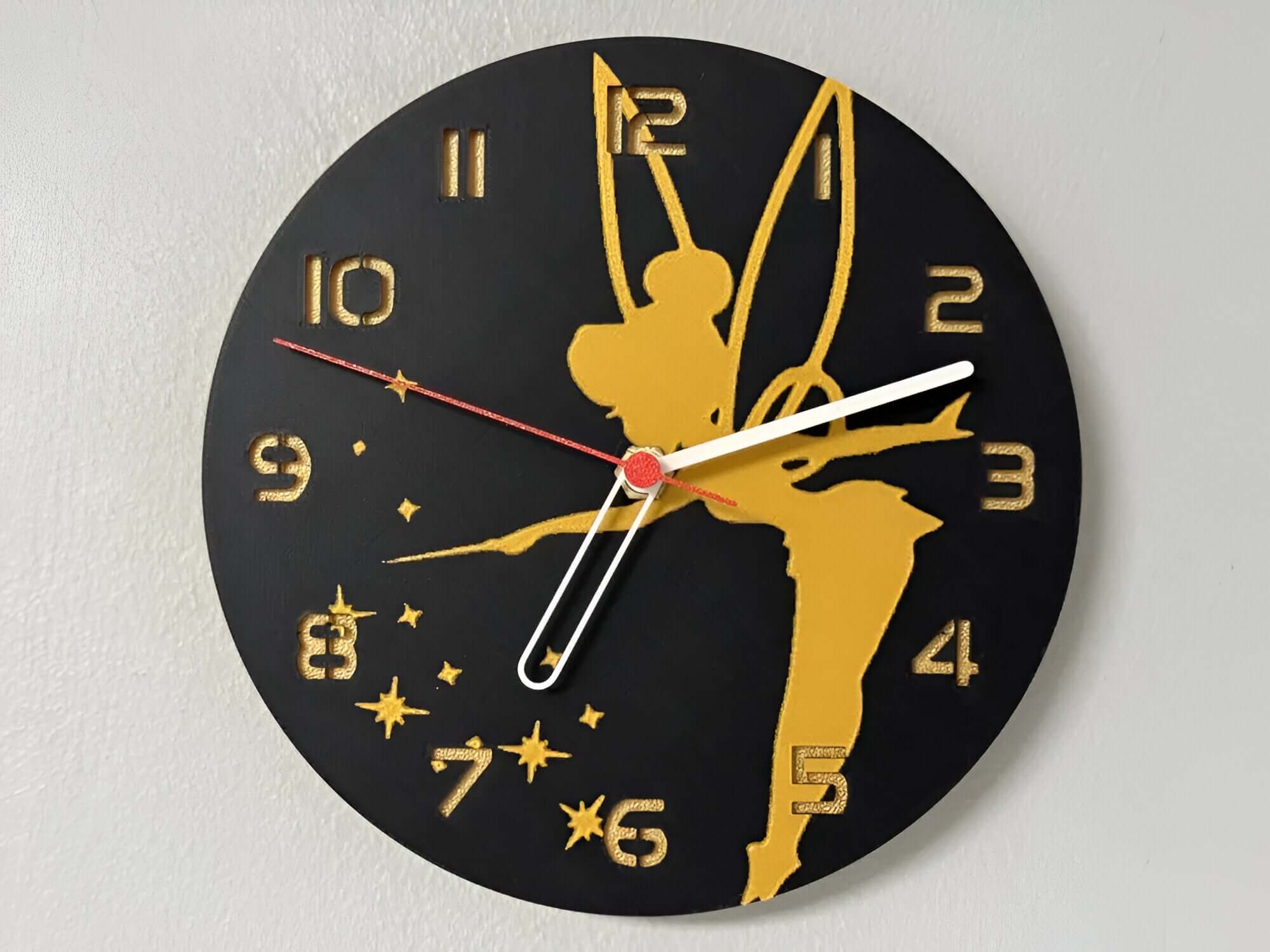 Tinkerbell LED Clock – Fairy Light Wall Clock with Magic & Style – FPH ...